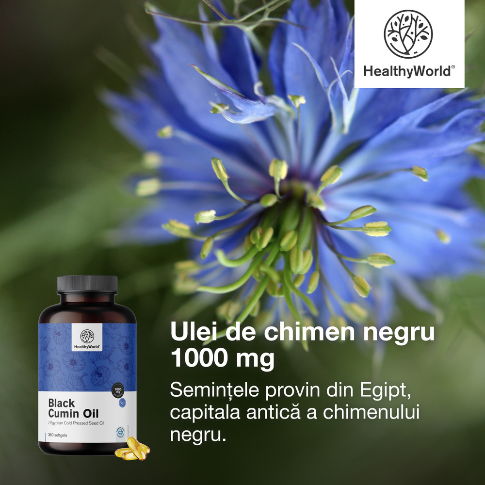 3x Ulei de chimen negru 1000 mg, total 1080 de capsule moi ...