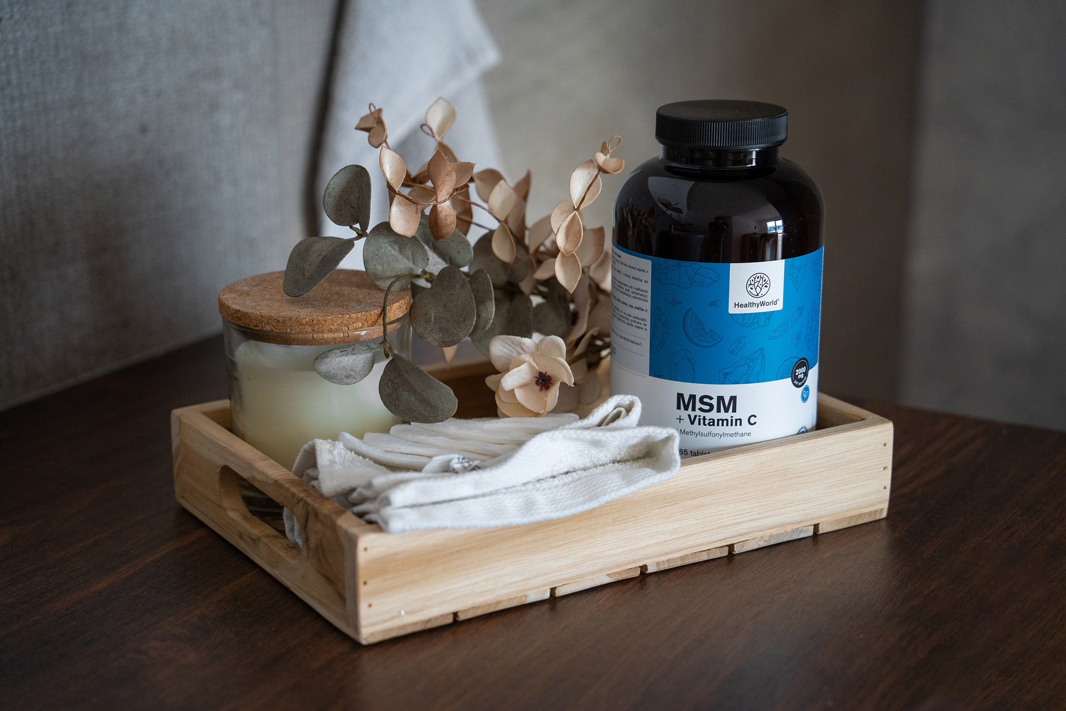 MSM 2000 mg – cu vitamina C, 365 de comprimate - HealthyWorld.ro